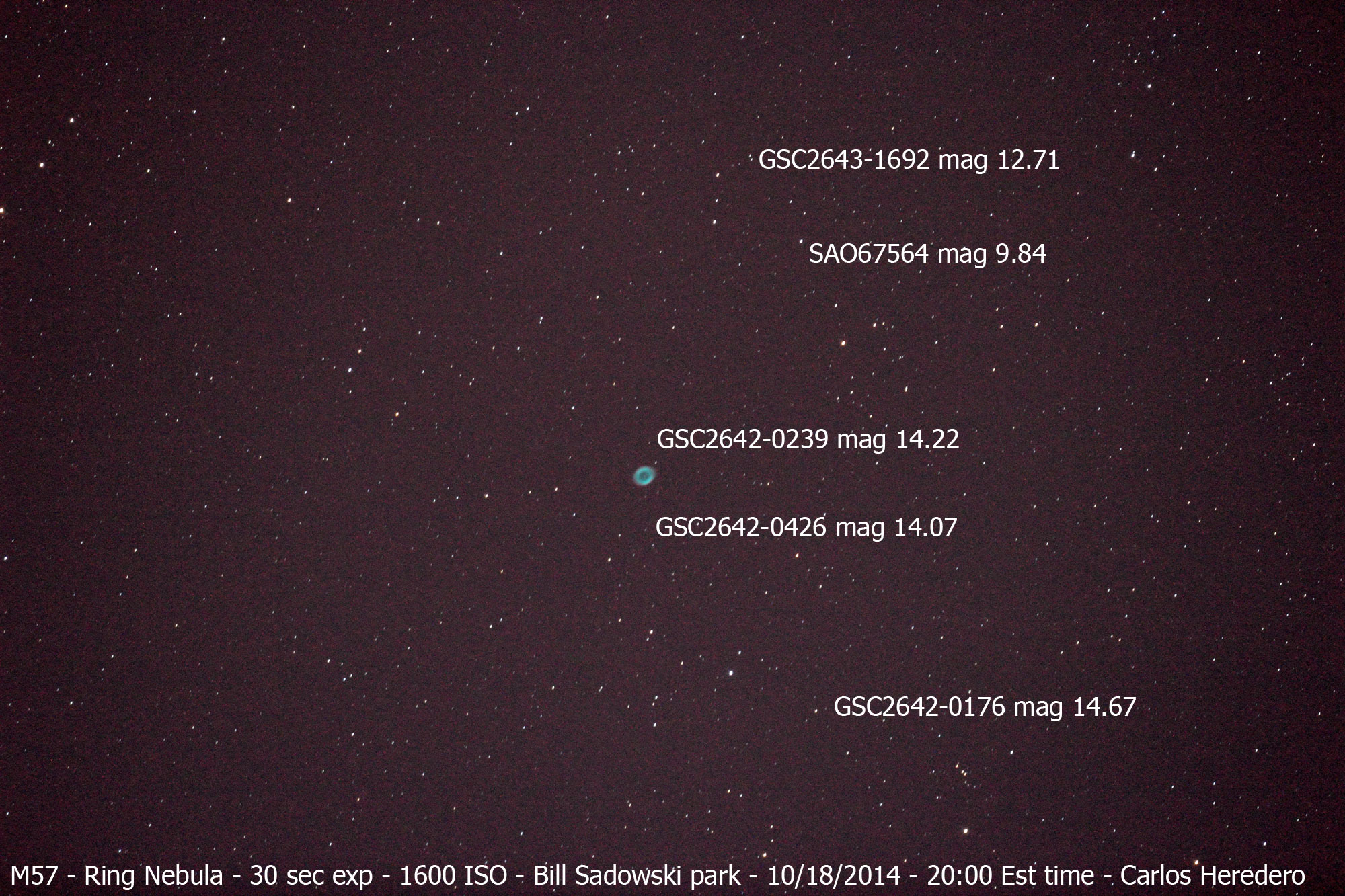 Messier 57, Nebulosa del Anillo ( Ring Nebula ) | Astroheredero